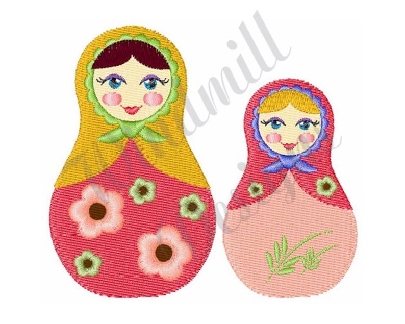 Nesting Dolls Machine Embroidery Design Embroidery Designs | Etsy