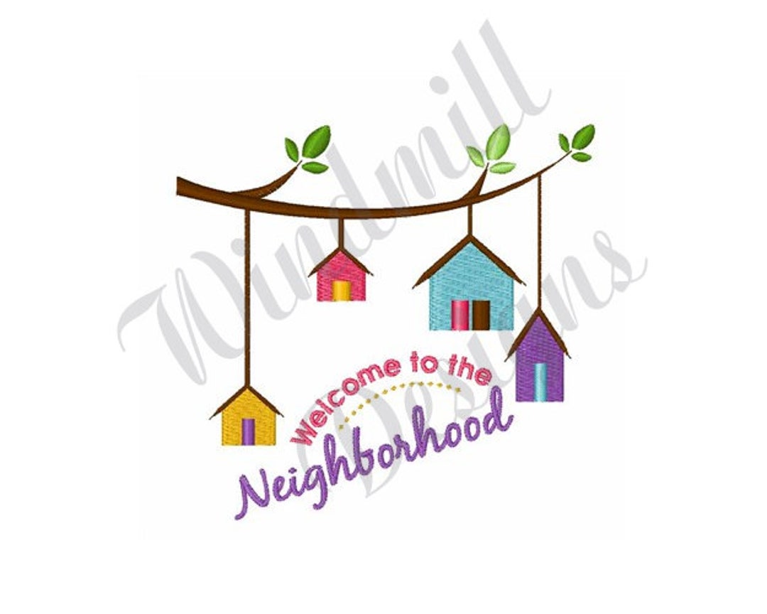 Welcome to Neighborhood Bird Houses Machine Embroidery Design ...