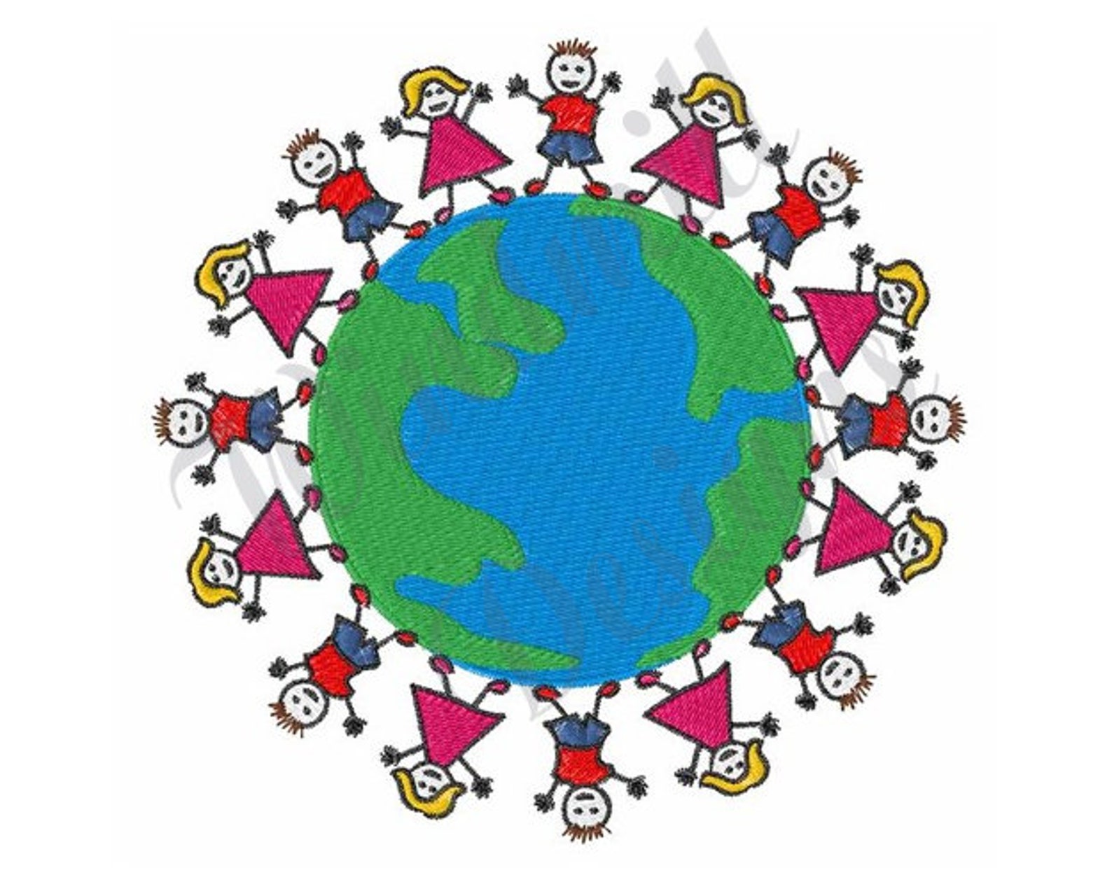 World Peace Children - Machine Embroidery Design, Embroidery Designs ...