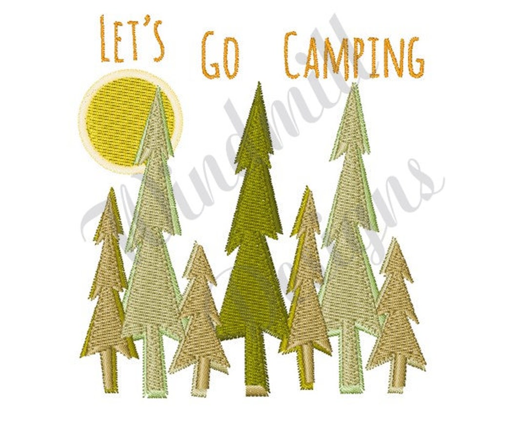 Camping Woods Machine Embroidery Design, Embroidery Designs, Machine ...