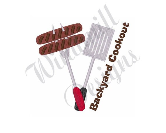 BBQ Tools Machine Embroidery Design Embroidery Designs - Etsy