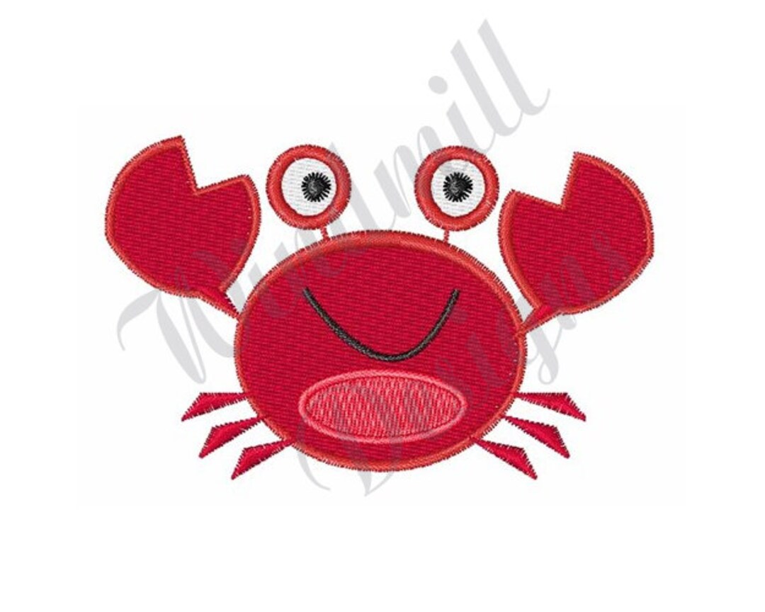 Happy Crab - Machine Embroidery Design, Embroidery Designs, Machine ...