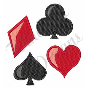 Card Suits - Machine Embroidery Design, Embroidery Designs, Machine ...