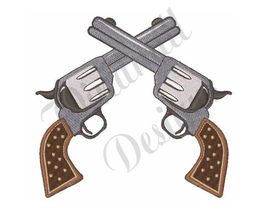 Western Pistol - Machine Embroidery Design, Embroidery Designs, Machine ...