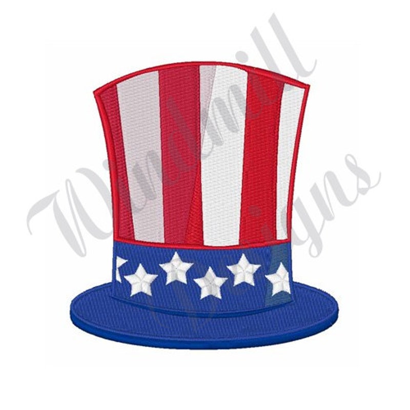 Uncle Sam Top Hat - Etsy