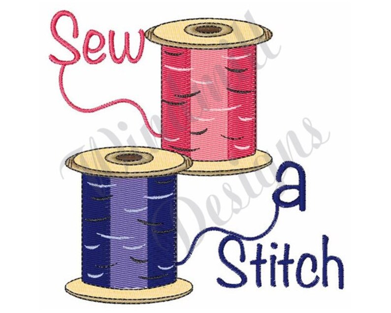 Thread Spools Machine Embroidery Design Embroidery Designs - Etsy