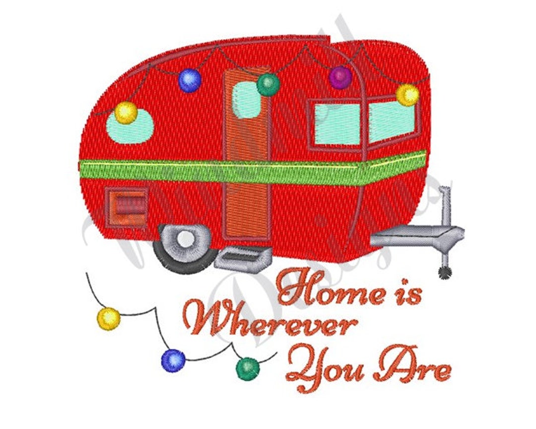 Christmas RV - Machine Embroidery Design, Embroidery Designs, Machine ...