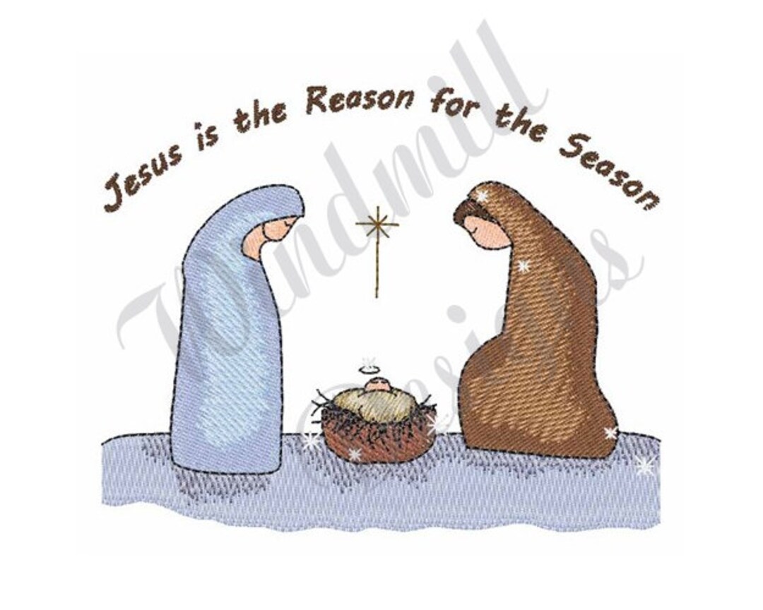 Reason for Season Jesus - Machine Embroidery Design, Embroidery Designs ...