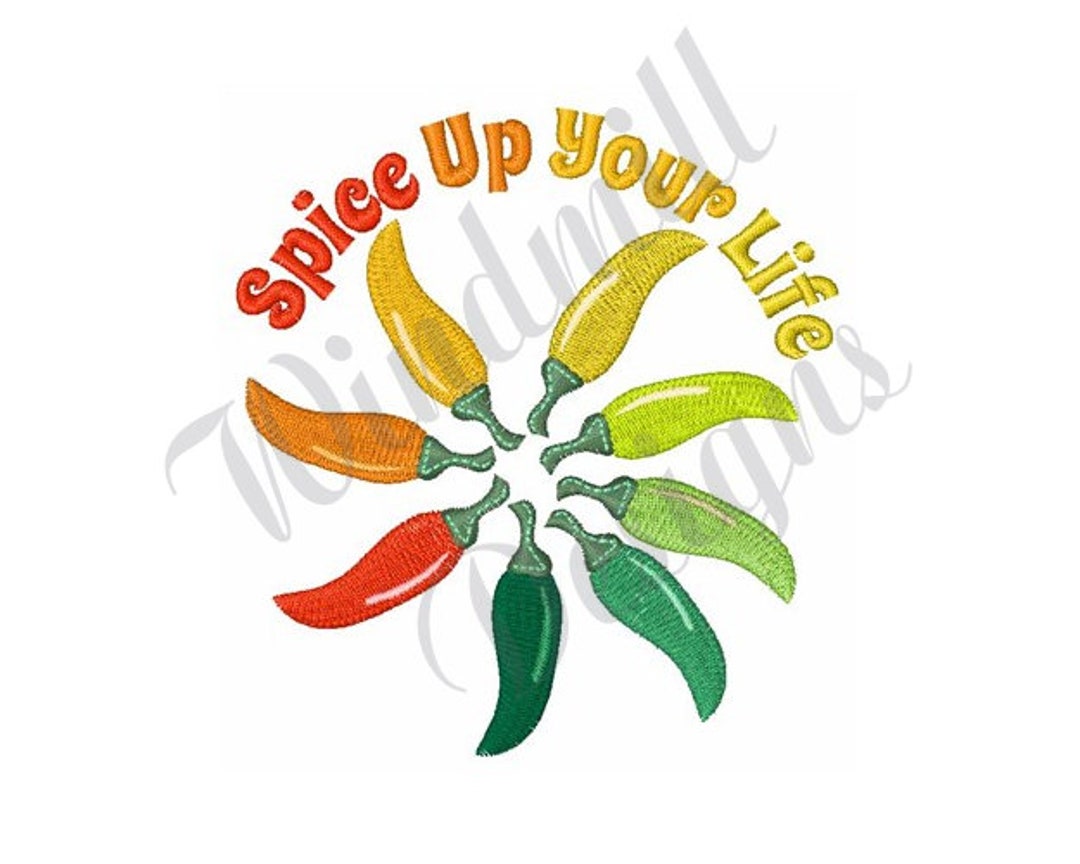 Spice Peppers Machine Embroidery Design, Embroidery Designs, Machine ...