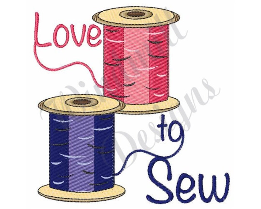 Sewing Thread Spools - Machine Embroidery Design, Embroidery Designs ...