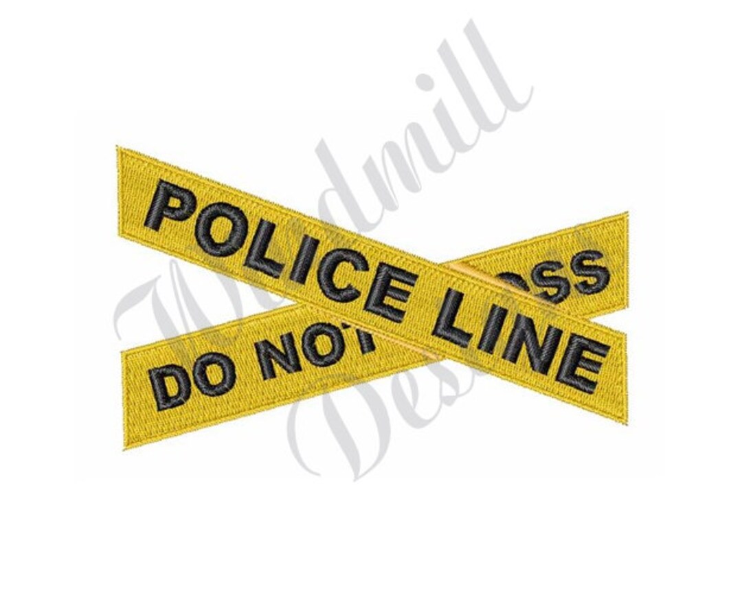Police Line - Machine Embroidery Design, Embroidery Designs, Machine ...