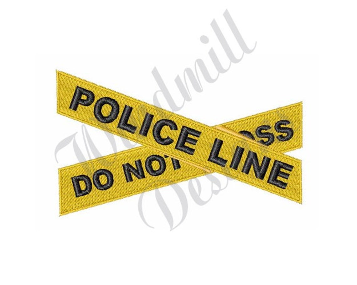 Police Line - Machine Embroidery Design, Embroidery Designs, Machine ...