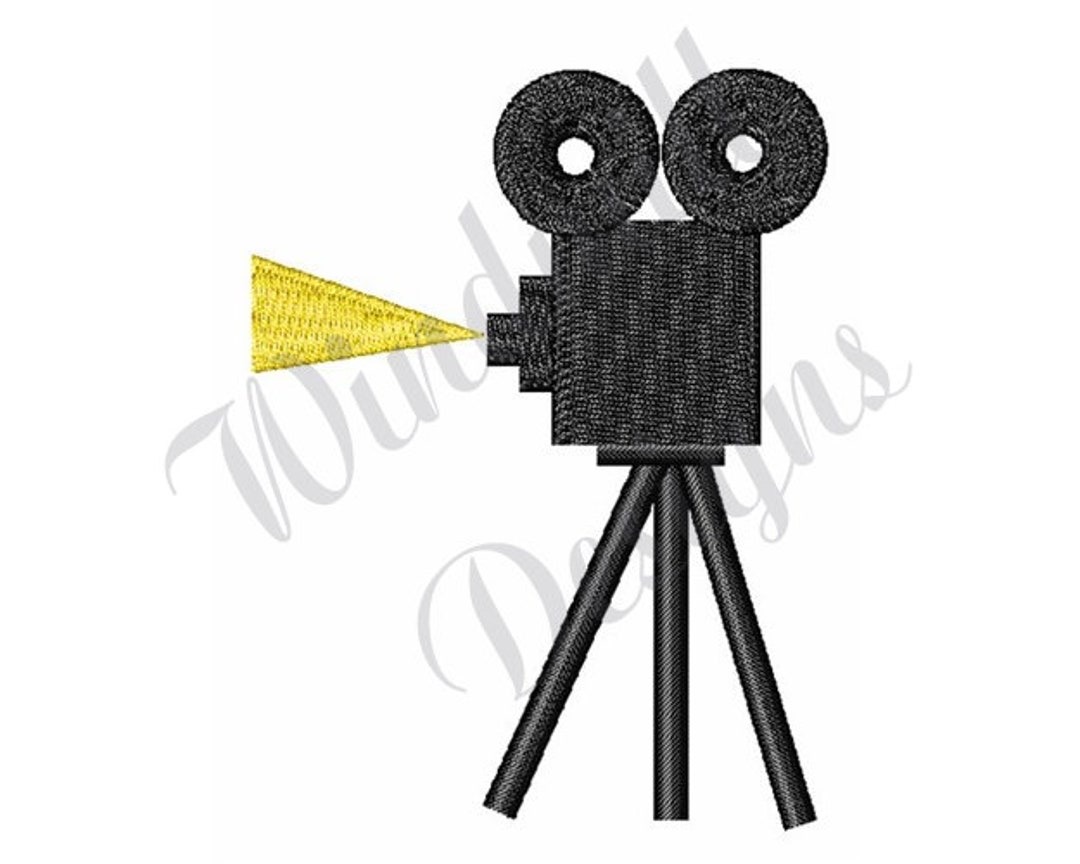 Movie Camera - Machine Embroidery Design, Embroidery Designs, Machine ...