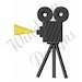 Movie Camera - Machine Embroidery Design, Embroidery Designs, Machine ...