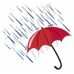 Rain Umbrella - Machine Embroidery Design, Embroidery Designs, Machine ...