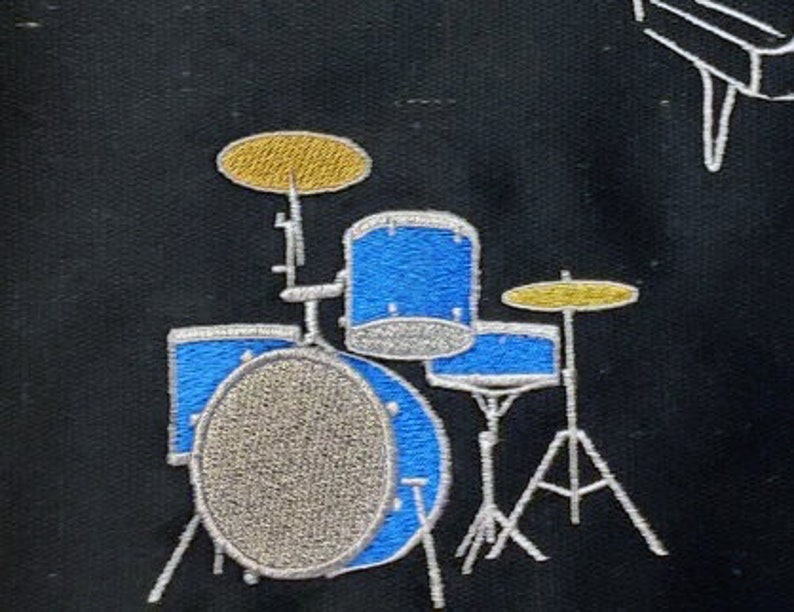 Drum Set - Machine Embroidery Design, Embroidery Designs, Machine ...