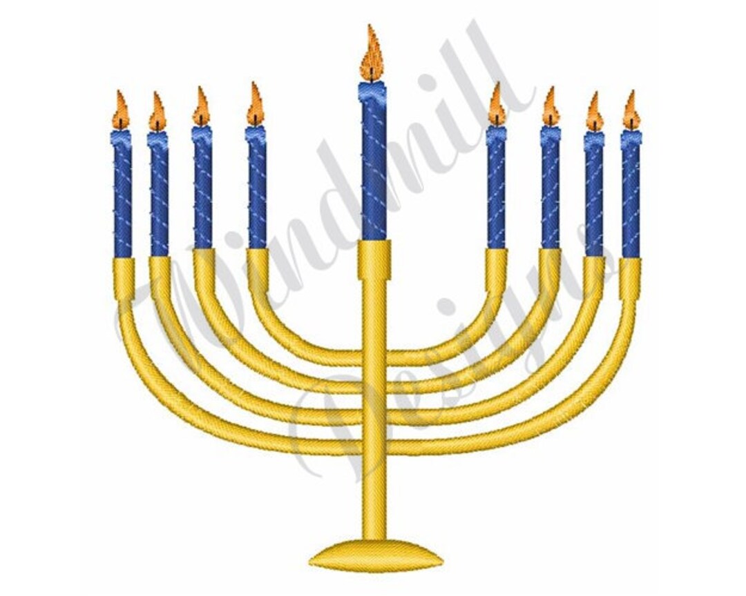 Menorah - Machine Embroidery Design, Embroidery Designs, Embroidery ...