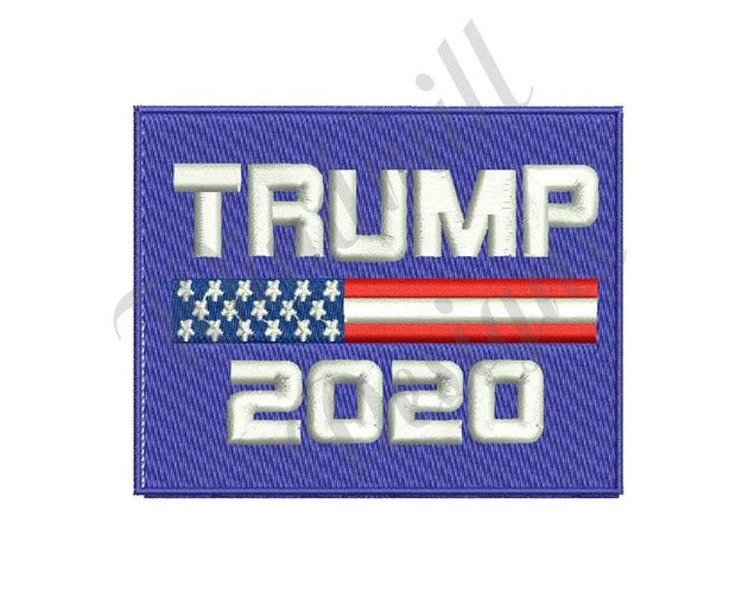Trump 2020 - Machine Embroidery Design, Embroidery Designs, Machine ...