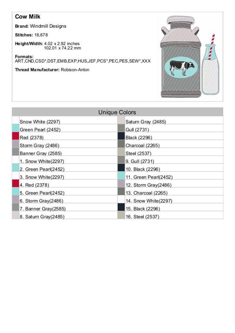 Cow Milk Pail - Machine Embroidery Design, Embroidery Designs, Machine ...