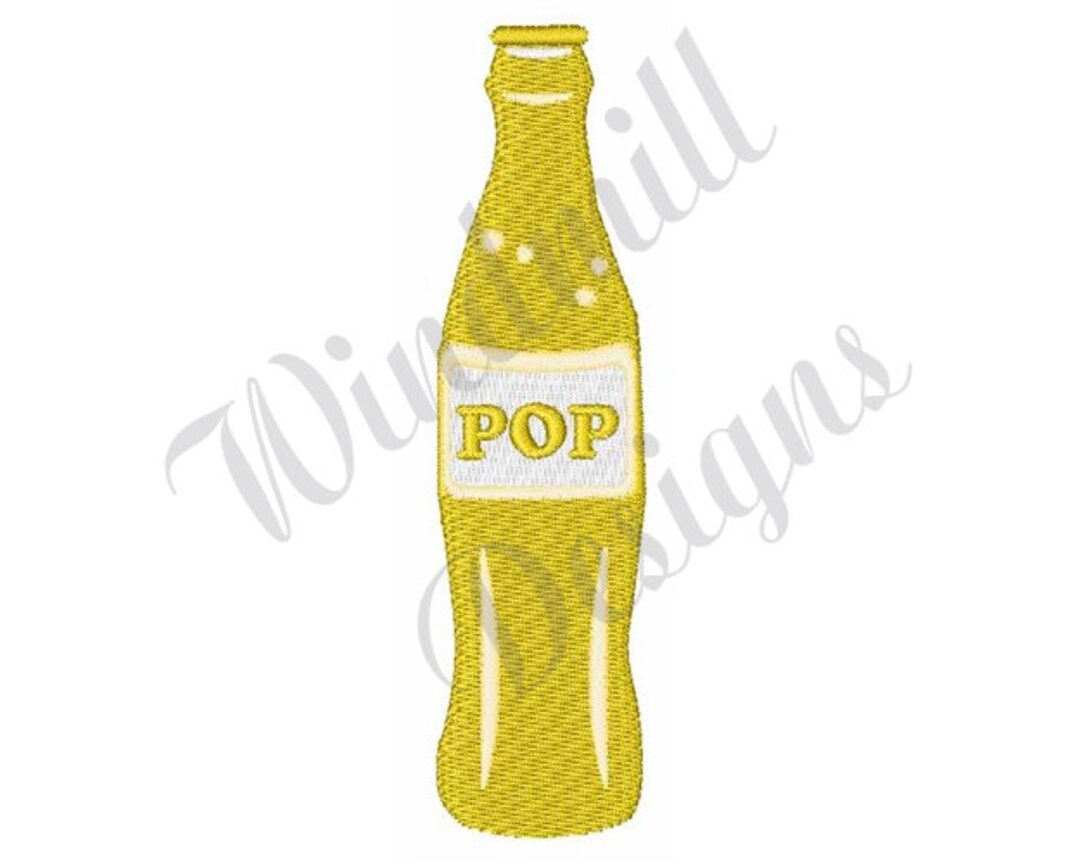 Soda Pop Bottle -machine Embroidery Design, Embroidery Designs, Machine ...