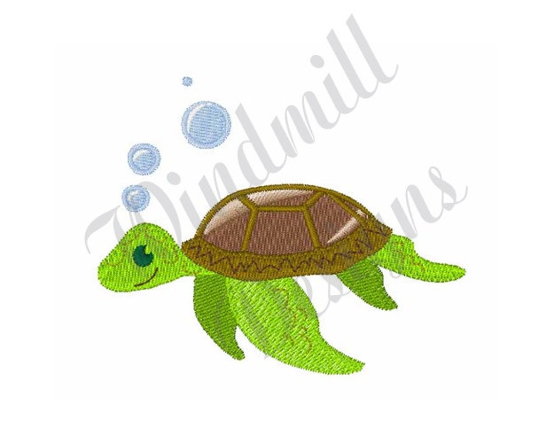 Sea Turtle - Machine Embroidery Design, Embroidery Designs, Machine ...