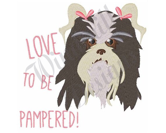Pampered Pet Machine Embroidery Design Embroidery Designs | Etsy
