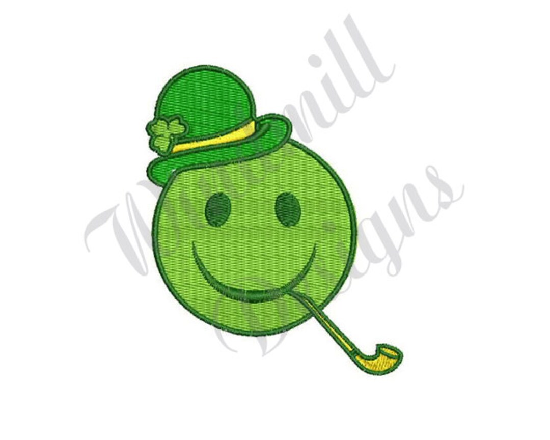 Irish Smiley Face - Machine Embroidery Design - Etsy