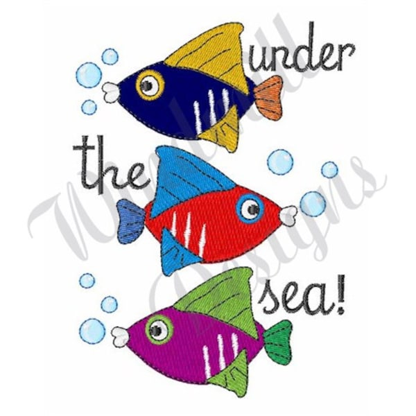 Sea Life Embroidery - Etsy