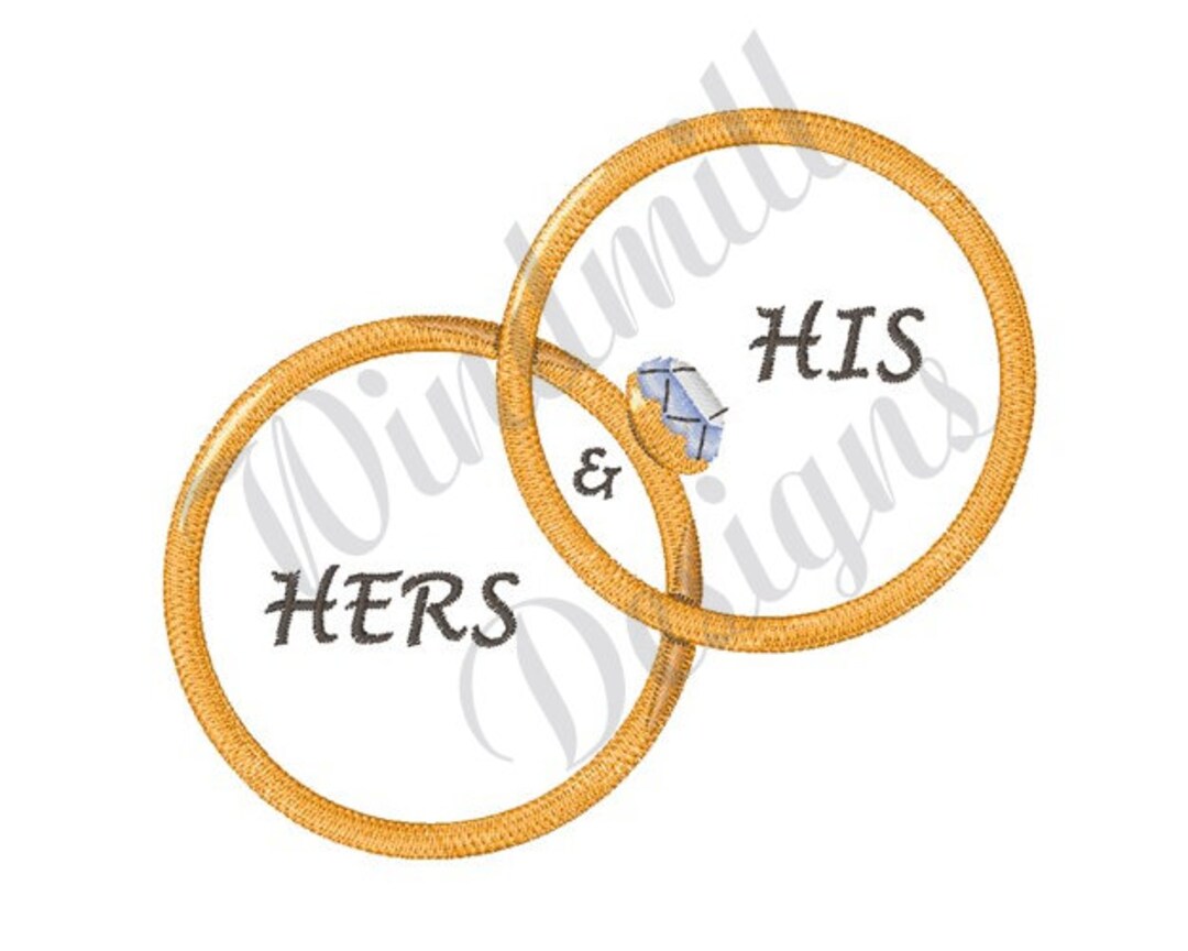 Wedding Rings - Machine Embroidery Design, Embroidery Designs, Machine ...
