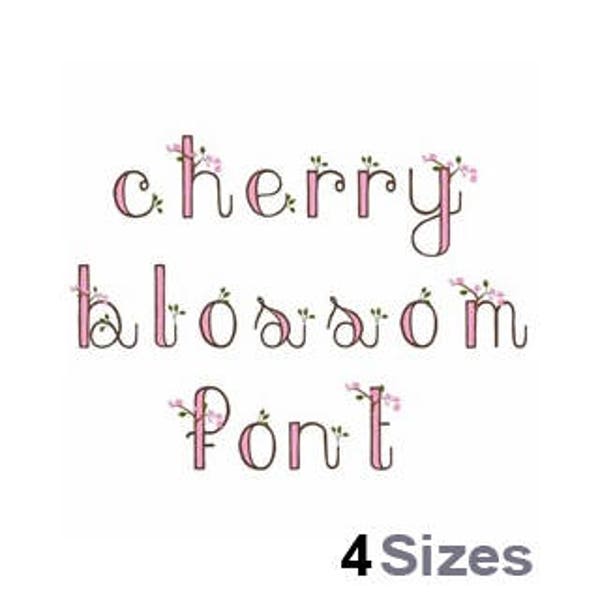 Cherry Blossom Font Svg - Etsy