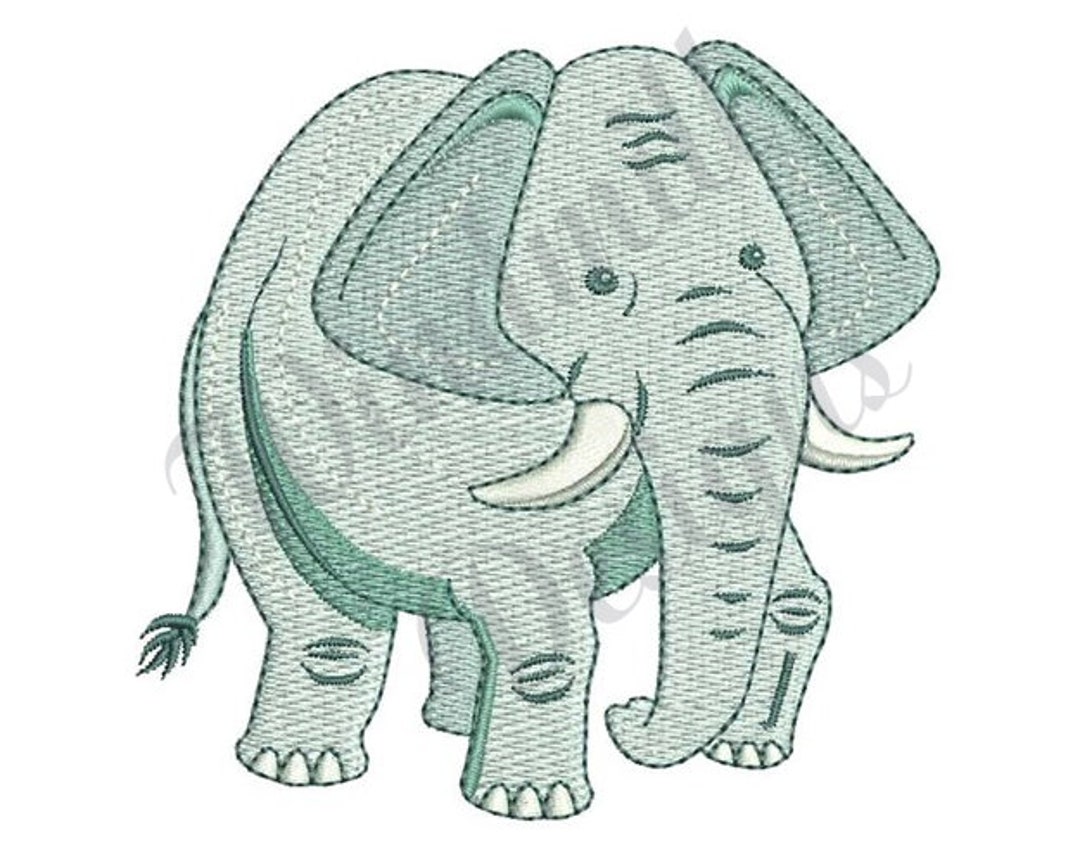 Baby Elephant - Machine Embroidery Design, Embroidery Designs, Machine ...