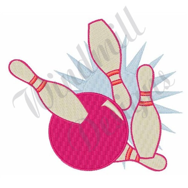 Bowling Pin Embroidery Designs - Etsy