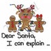 Gingerbread & Reindeer Santa Letter Gingerbread Cookies - Etsy