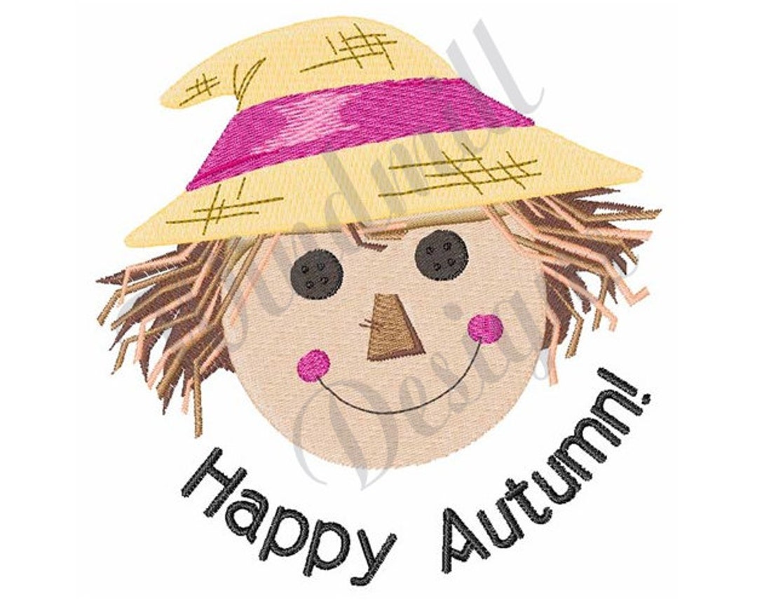 Autumn Scarecrow -machine Embroidery Design, Embroidery Designs ...
