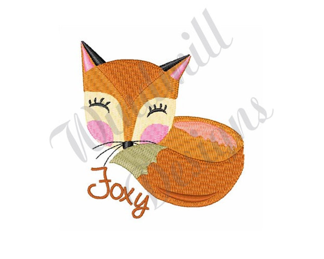 Cute Fox - Machine Embroidery Design, Embroidery Designs, Machine ...