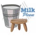 Milk Pail Machine Embroidery Design, Embroidery Designs, Machine ...