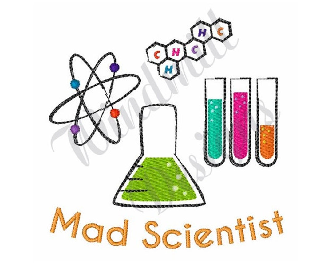 Mad Scientist - Machine Embroidery Design, Embroidery Designs, Machine ...