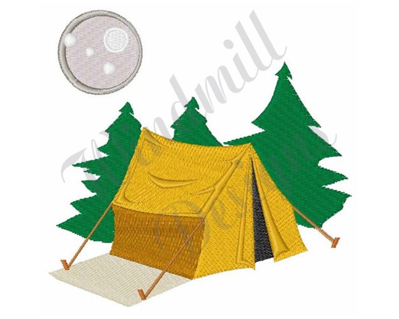 Tent Camping Machine Embroidery Design Embroidery Designs - Etsy