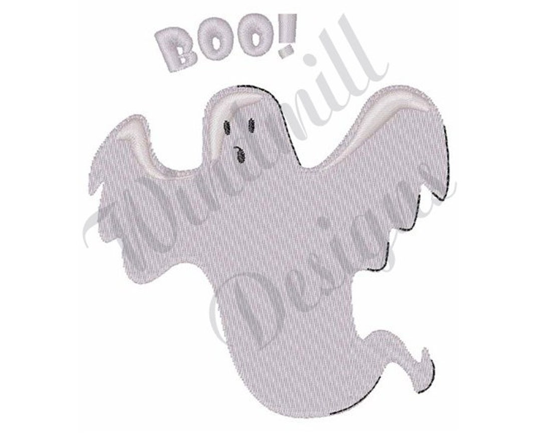Halloween Boo Ghost Machine Embroidery Design, Embroidery Designs ...