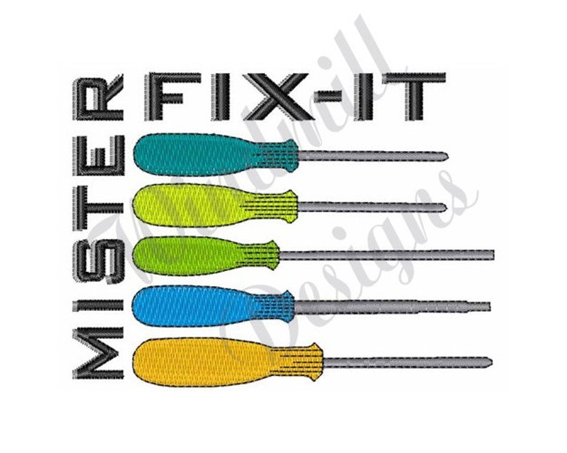 Mister Fix-it - Machine Embroidery Design, Embroidery Designs, Machine ...