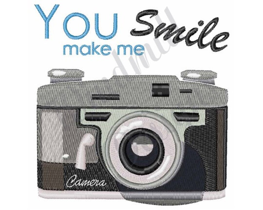 Camera Smile - Machine Embroidery Design, Embroidery Designs, Machine ...