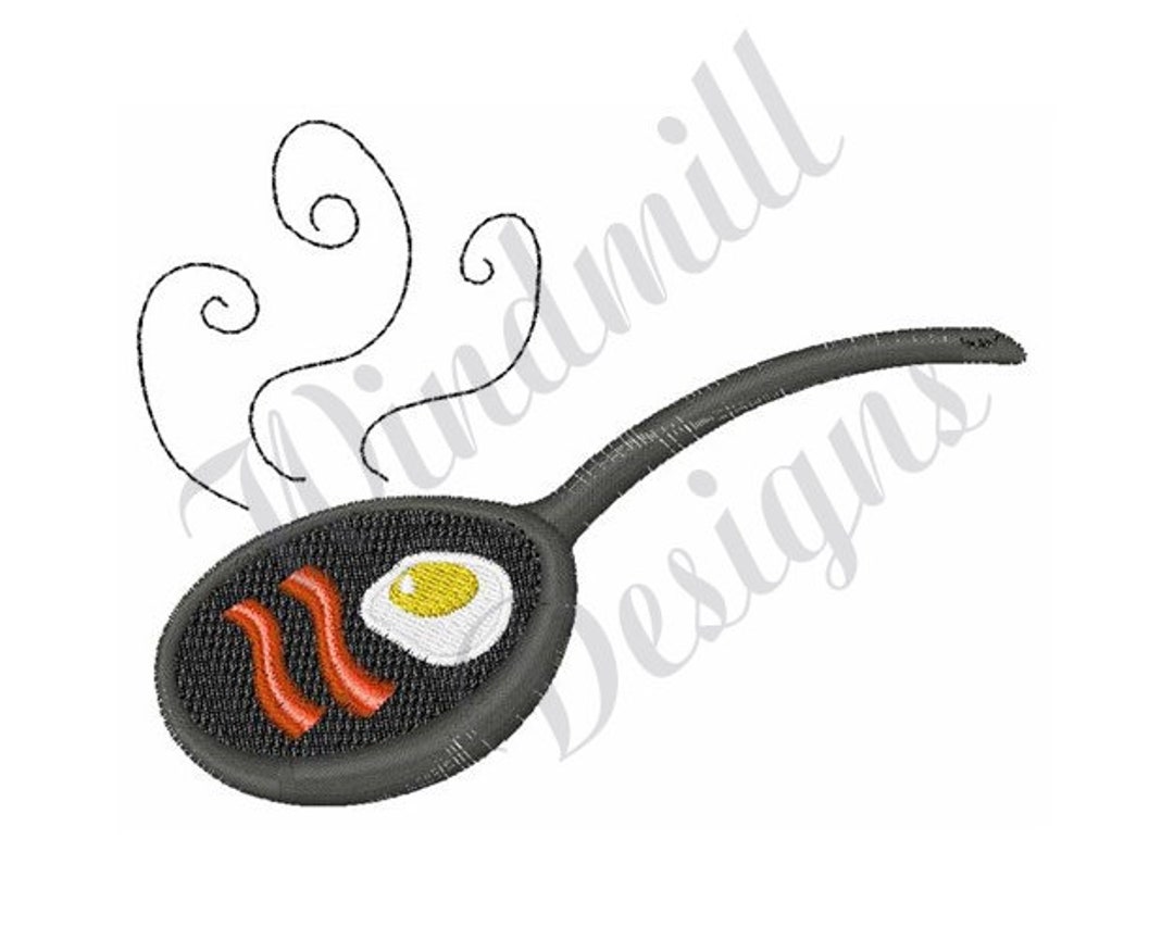 Bacon & Eggs Machine Embroidery Design, Embroidery Designs, Machine ...