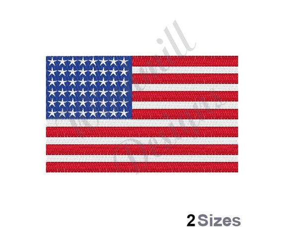 American Flag Machine Embroidery Design Embroidery Designs - Etsy