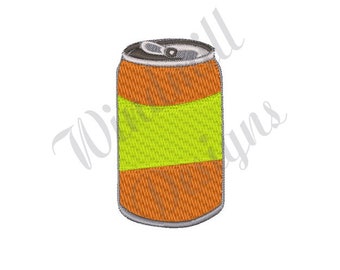 Soda Can Machine Embroidery Design - Etsy