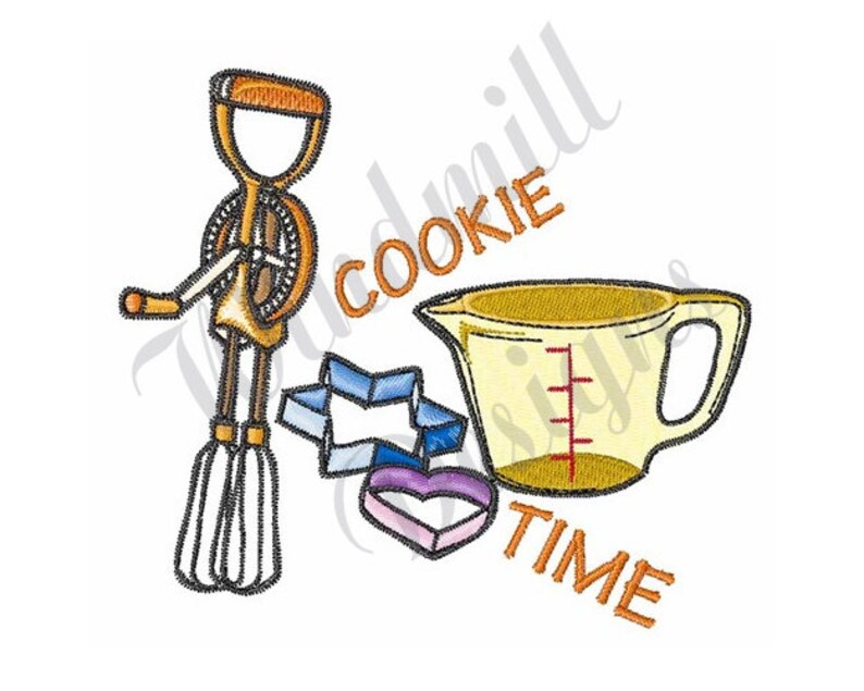 Bake Cookies Machine Embroidery Design Embroidery Designs - Etsy