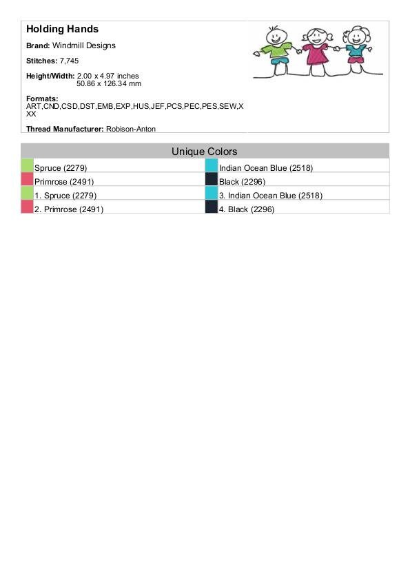 Stick Figure Children Machine Embroidery Design, Embroidery Designs ...