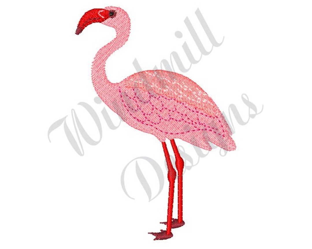Pink Flamingo - Machine Embroidery Design, Embroidery Designs, Machine ...