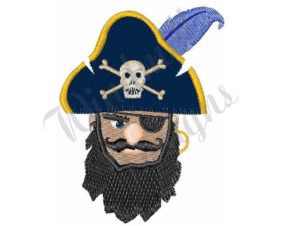 Pirate Head - Machine Embroidery Design, Embroidery Designs, Machine ...