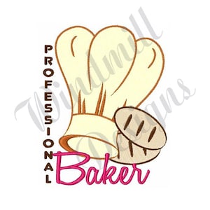 Chef Hat Baker - Machine Embroidery Design, Embroidery Designs, Machine ...