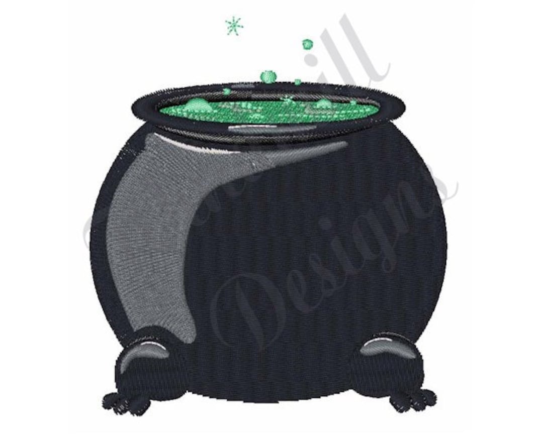 Witch Cauldron - Machine Embroidery Design, Embroidery Designs, Machine ...